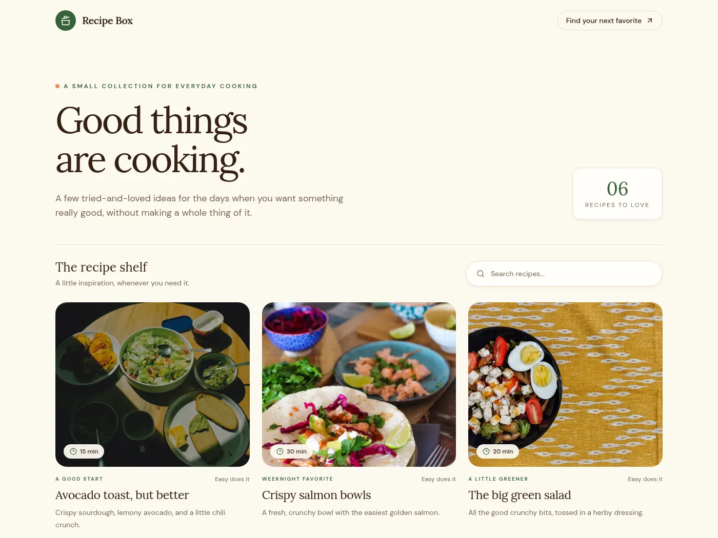 Recipe Box