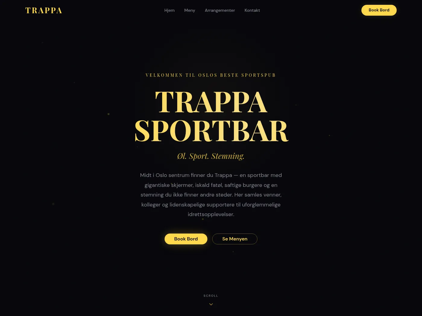 Trappa Sportbar Website Revamp