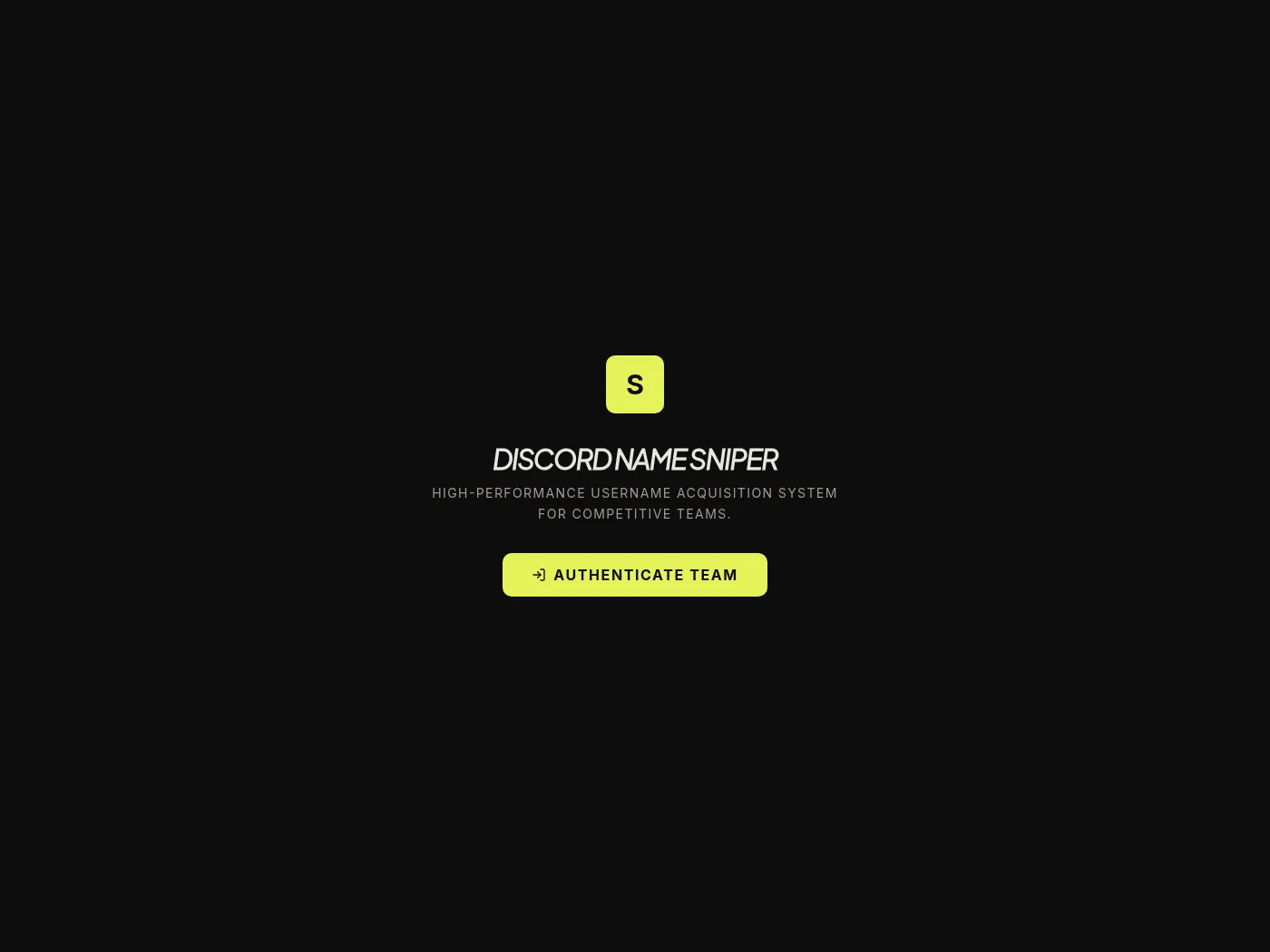 Discord Name Sniper