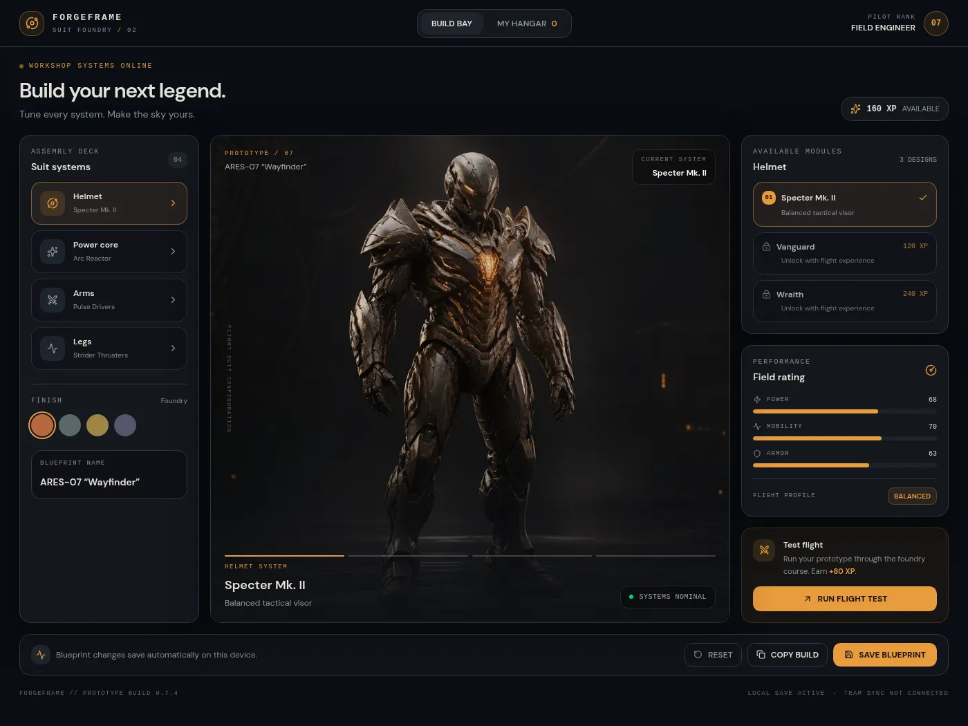 Ironman Suit Builder