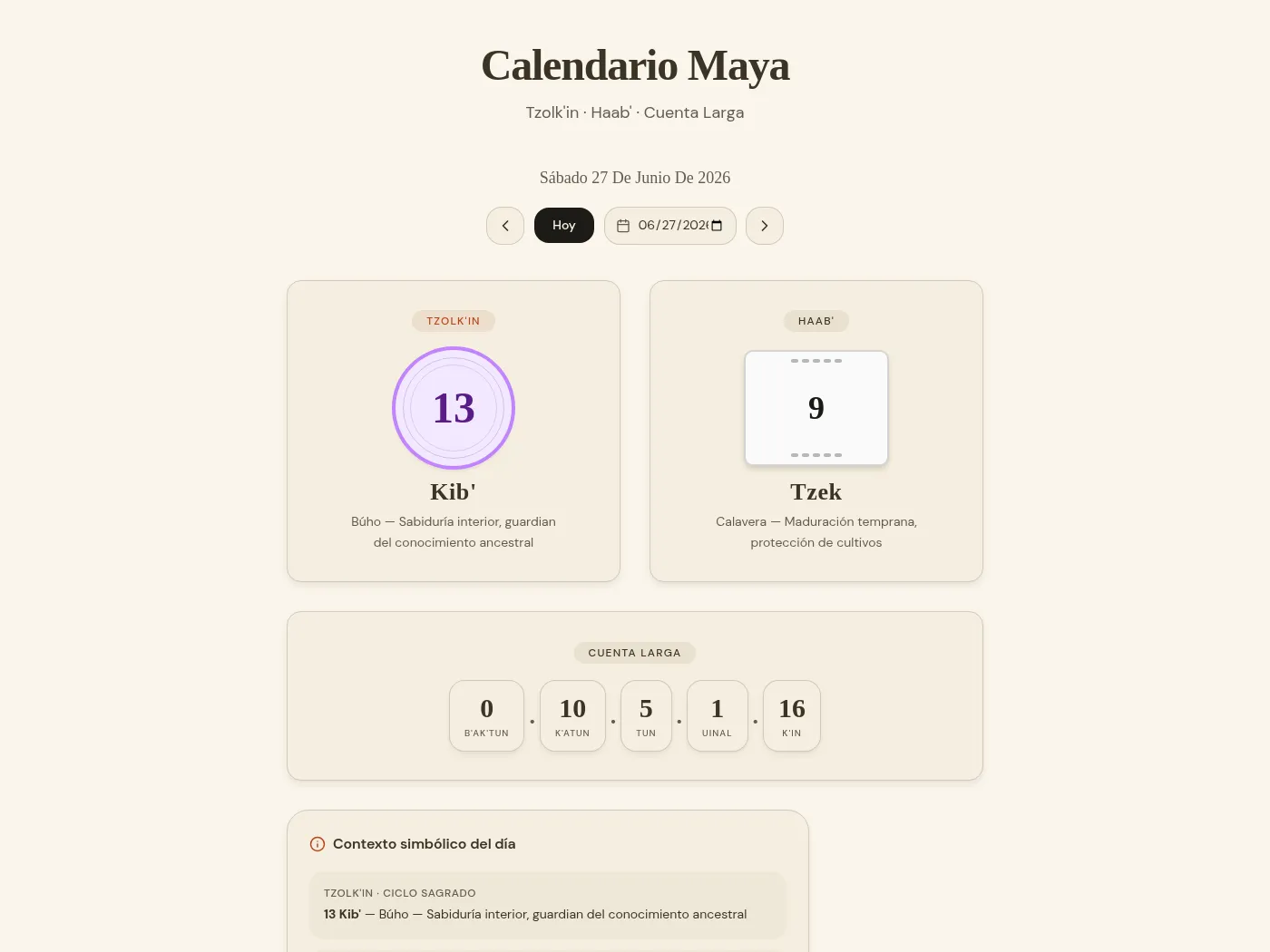 Maya Calendar Viewer