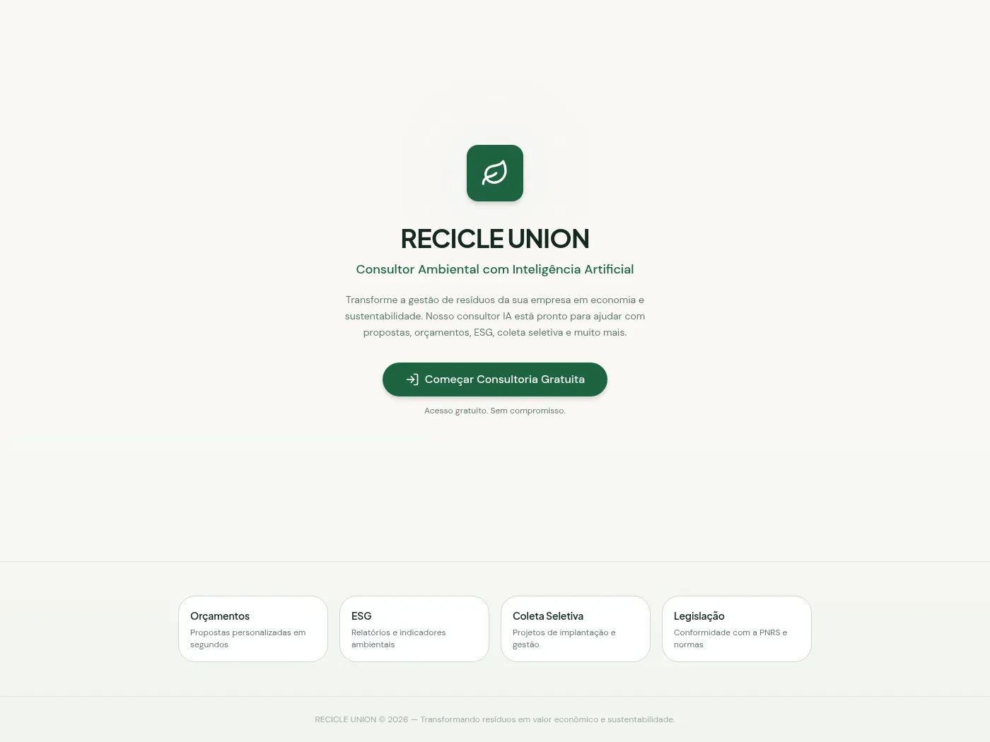 RecicleUnion AI Consultant