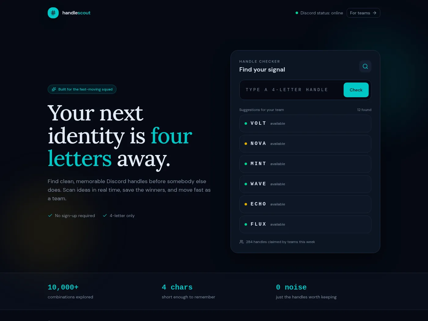 Discord Handle Finder