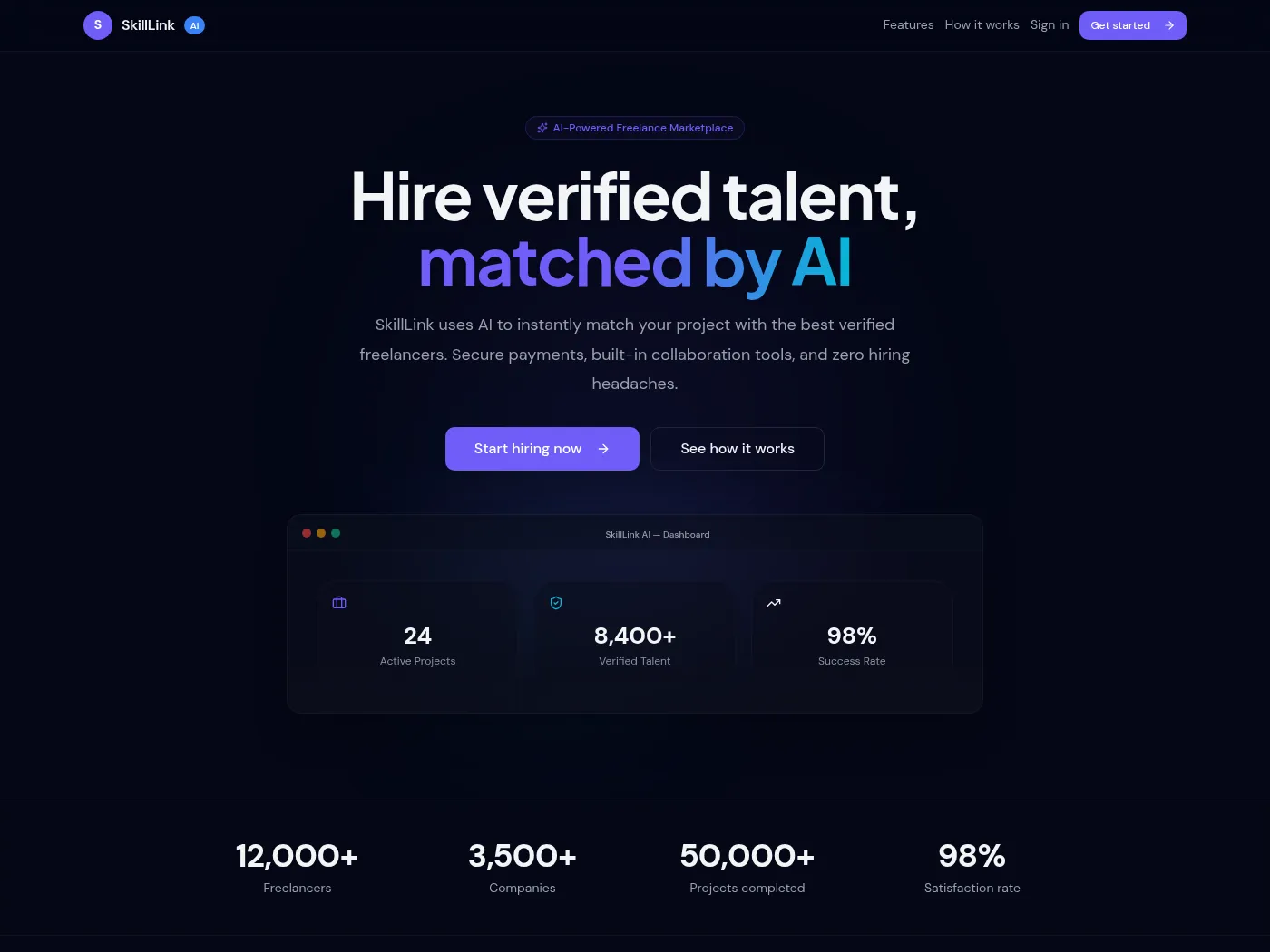 SkillLink AI Marketplace