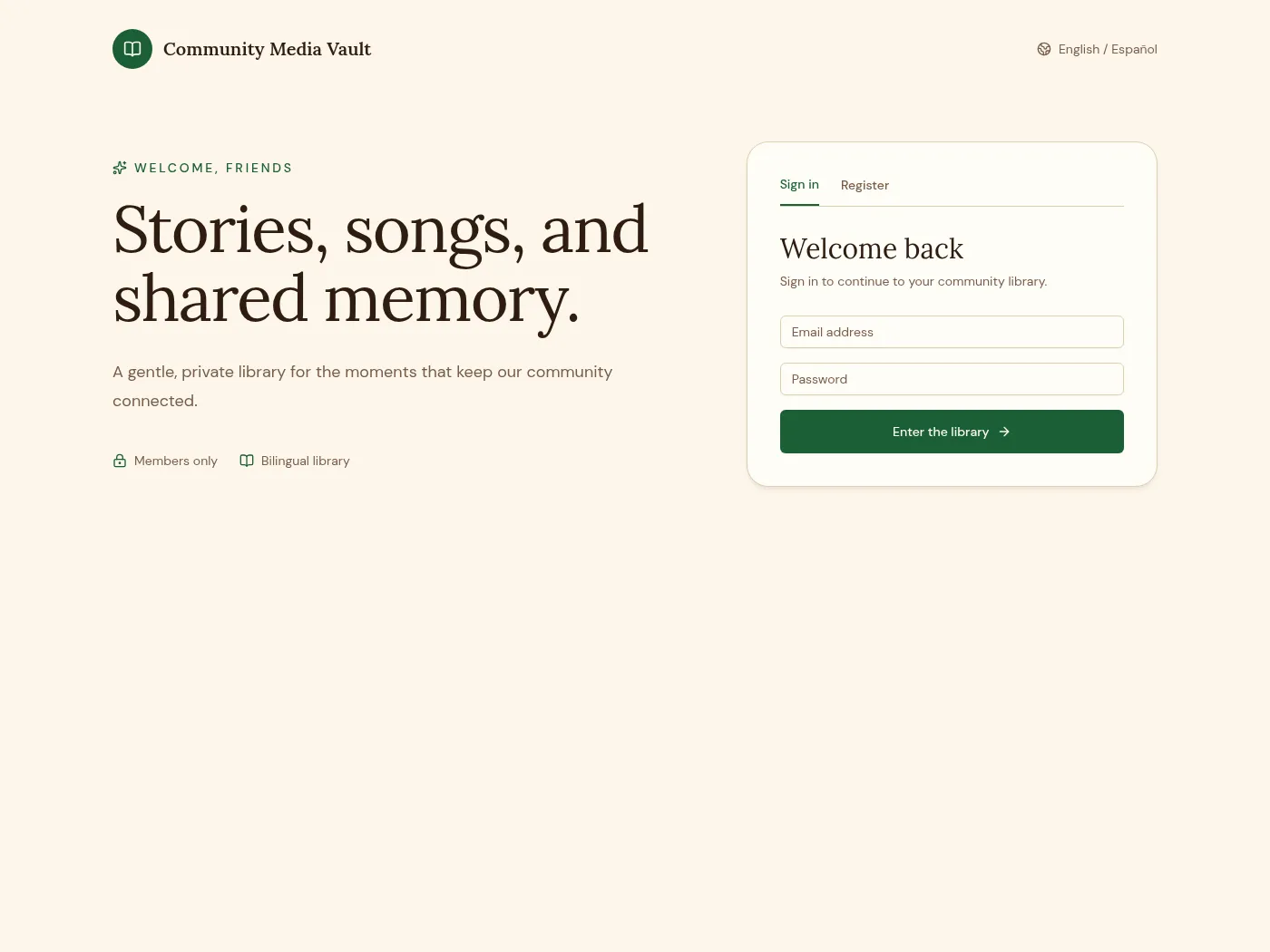 Community Media Vault