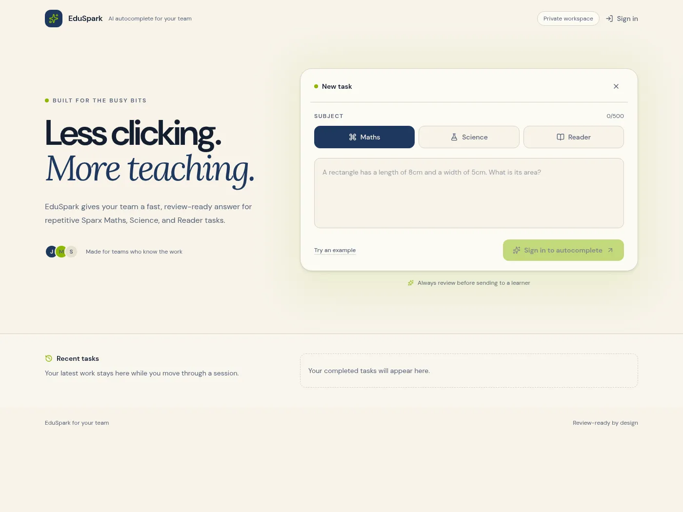 EduSpark AI Autocomplete