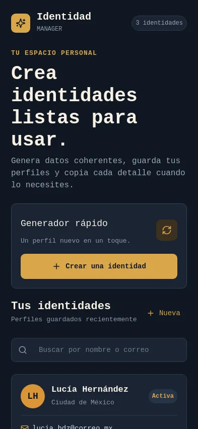 Identity Manager Mobile