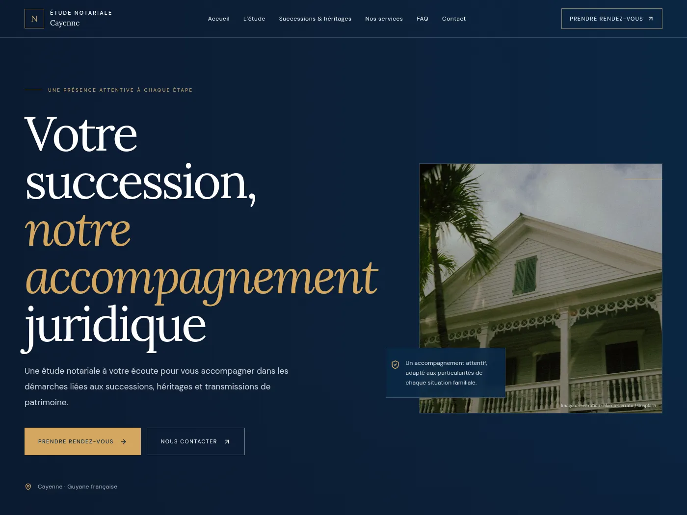 Étude Notariale Cayenne Web