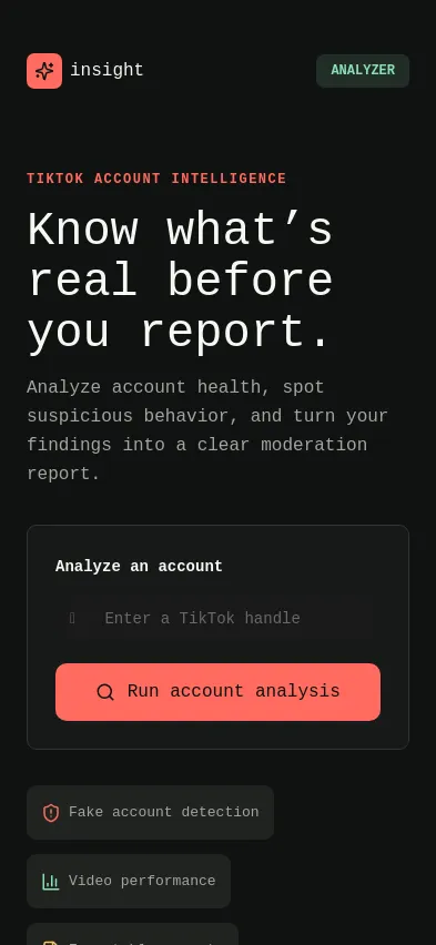 TikTok Insight Analyzer