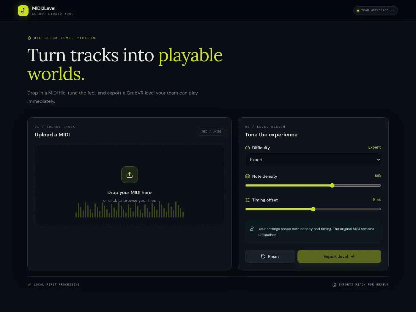 MIDI2Level Converter