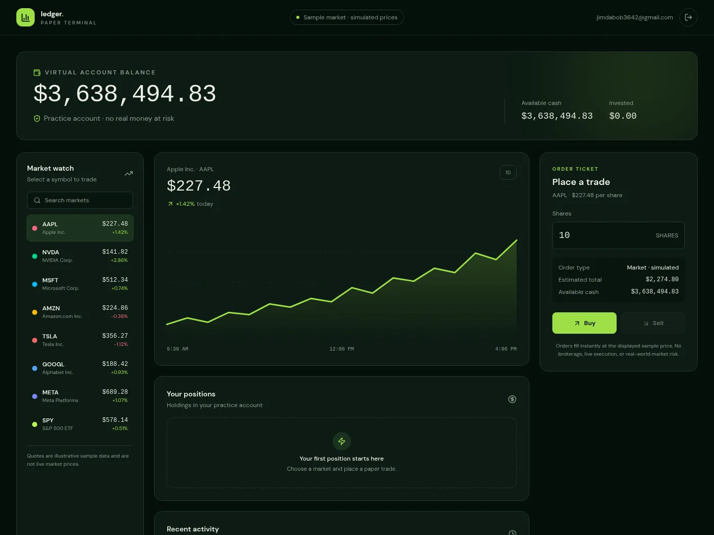 Virtual Trading Simulator
