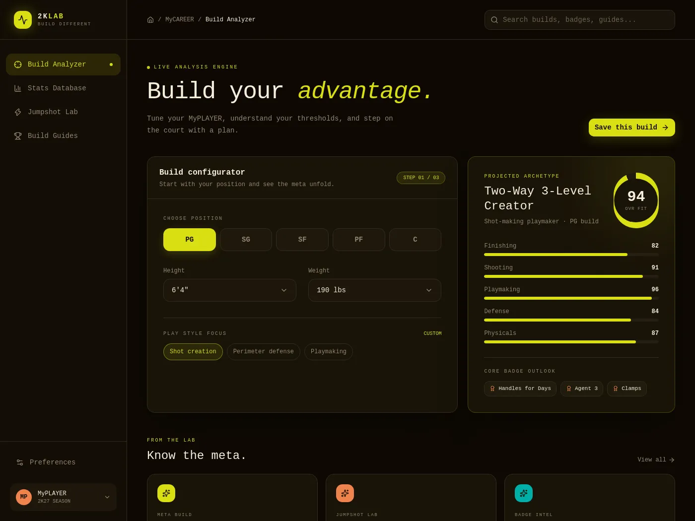2K27 Build Analyzer
