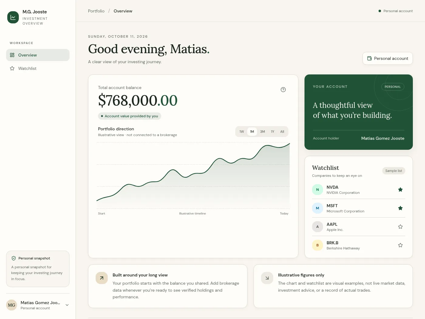 Matias Gomez Stock Portal