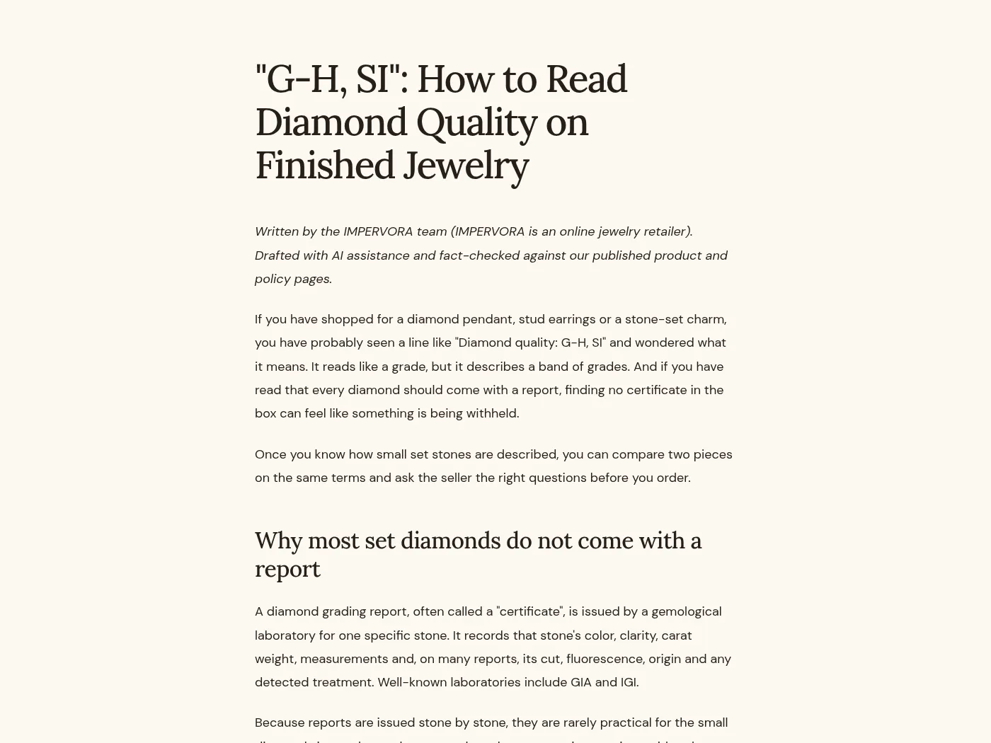 Diamond Info Static Site