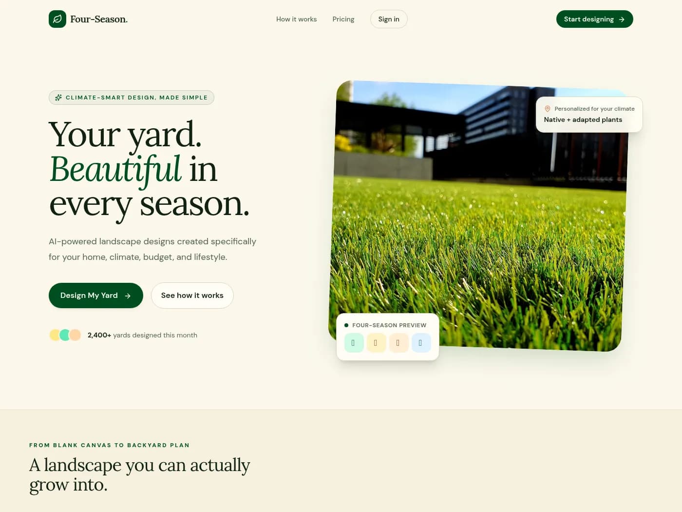 Four-Season Yard Designer