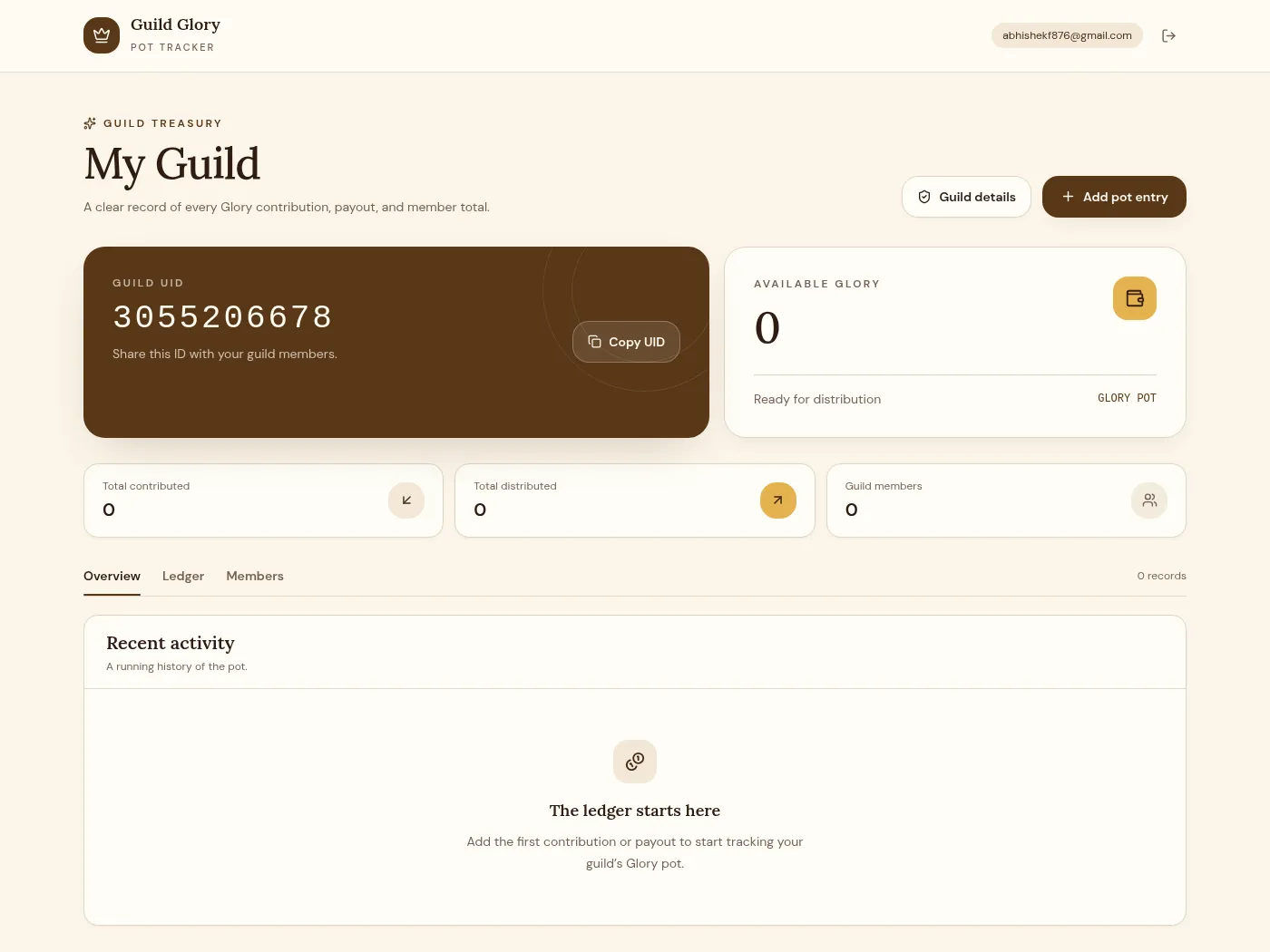 Guild Glory Tracker