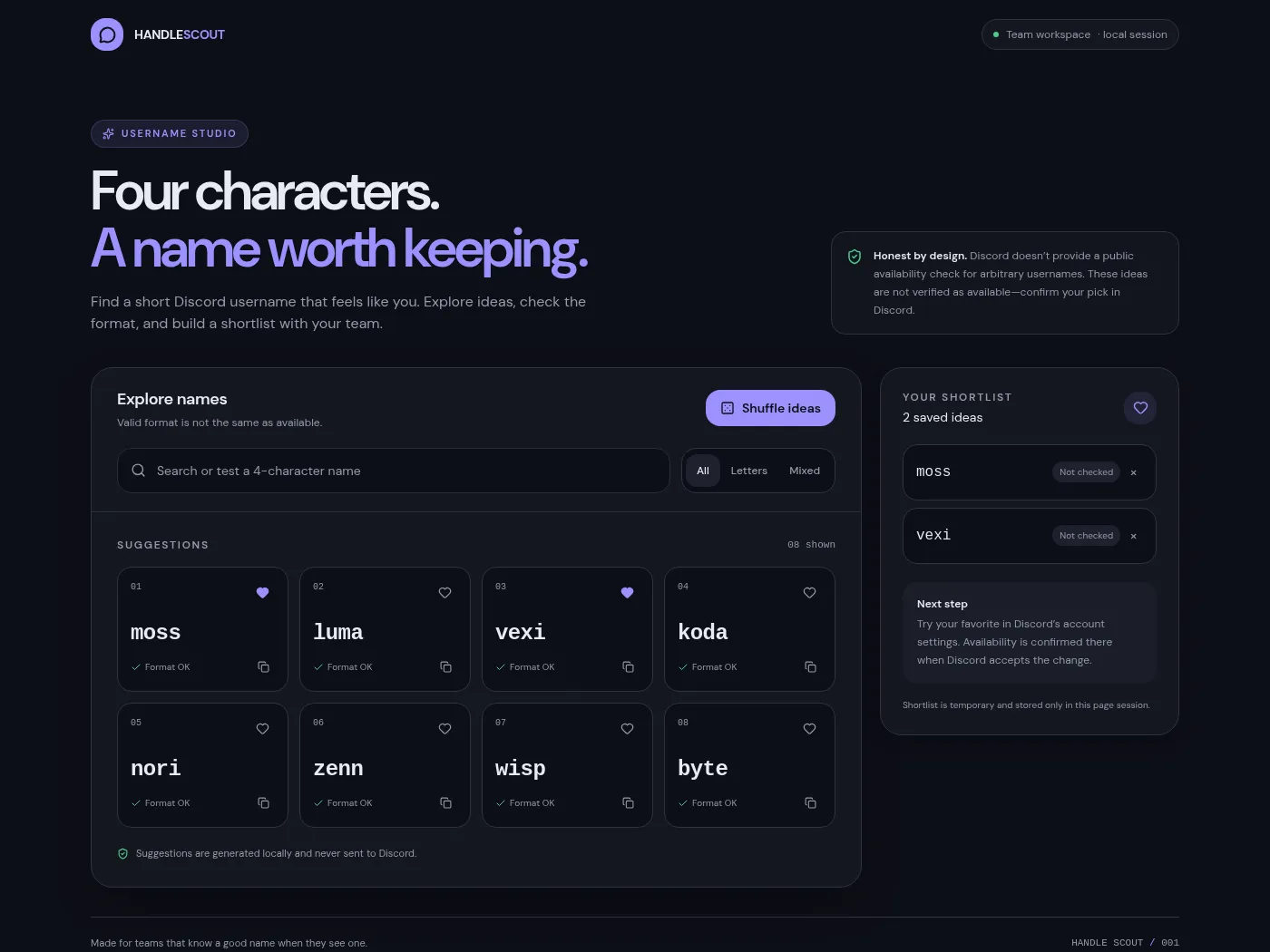 Discord Name Checker