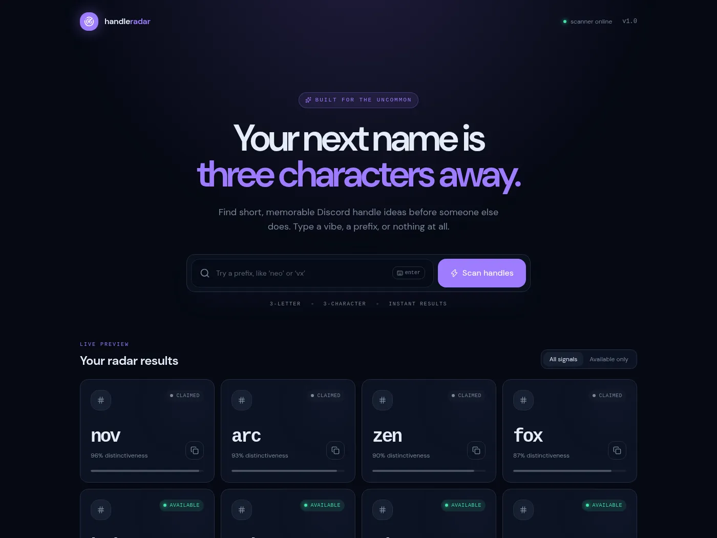 Discord Handle Finder