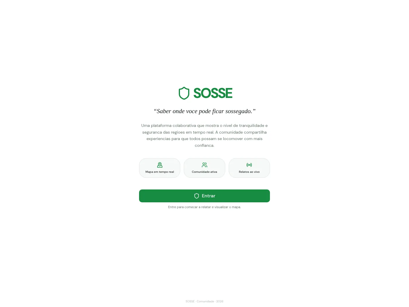Sosse Community Safety Map