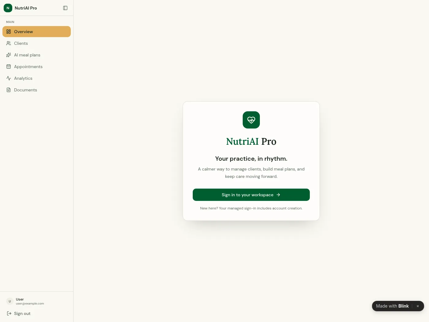 NutriAI Pro Platform