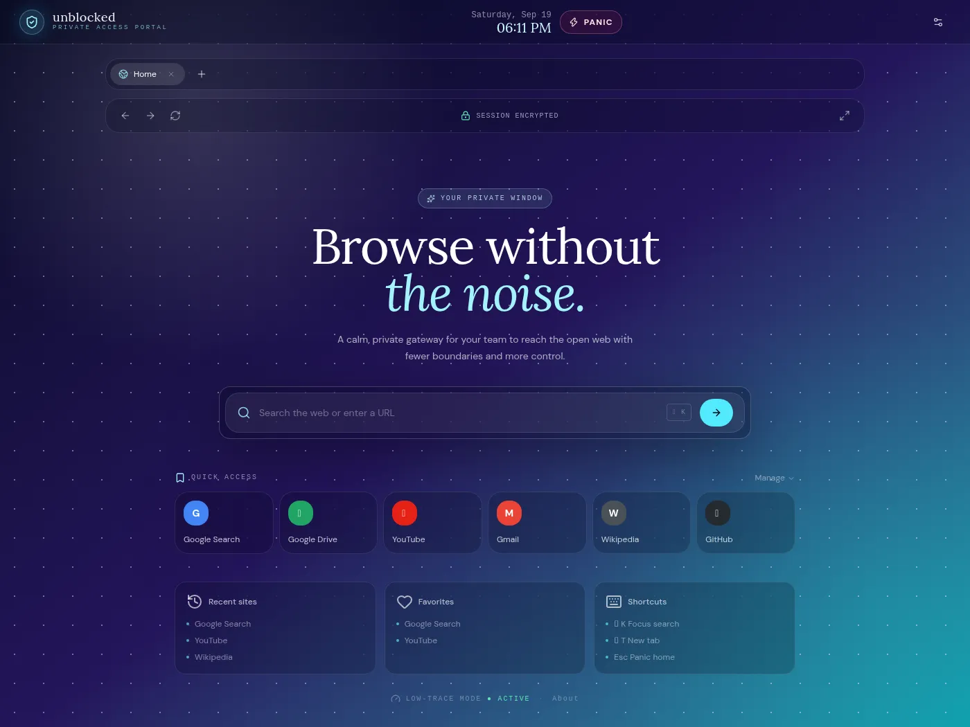 Unblocker Proxy Portal