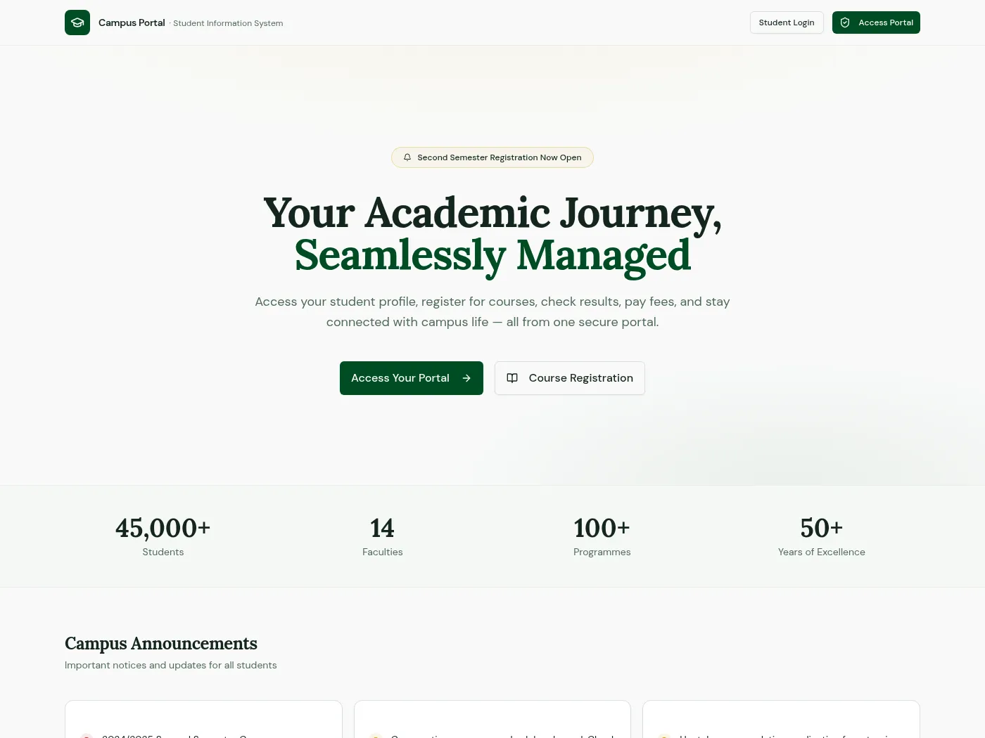Campus Portal Pro