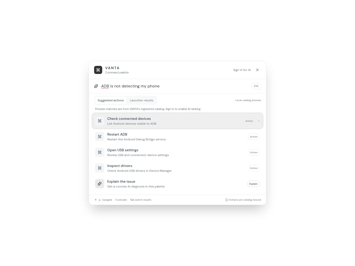 Vanta Launcher