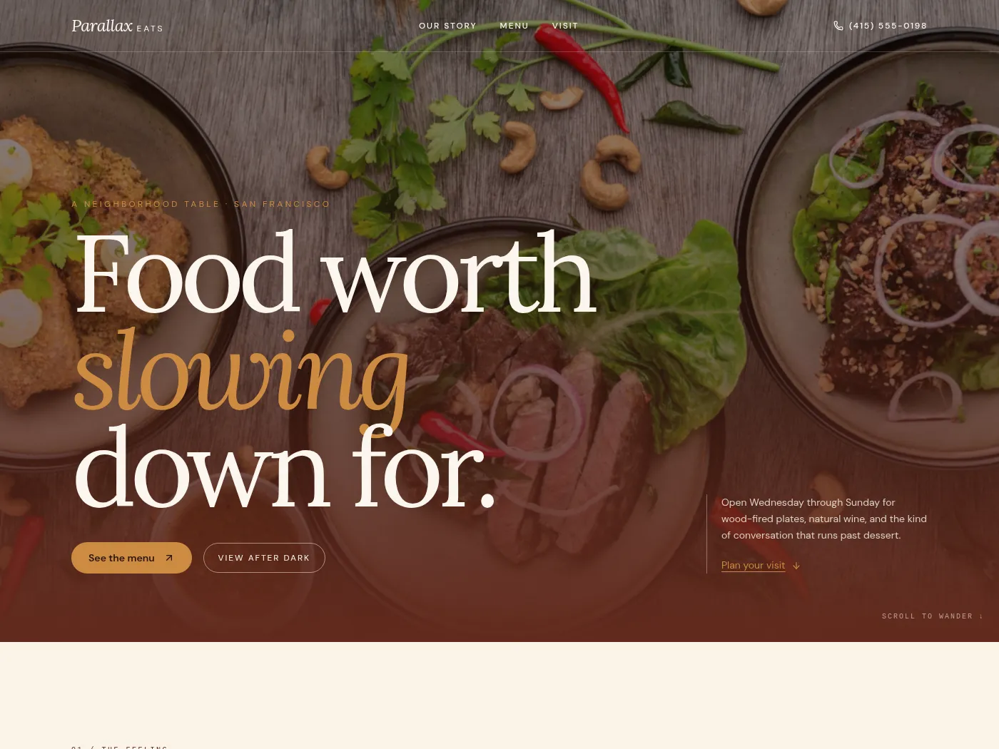 Parallax Eats Preview