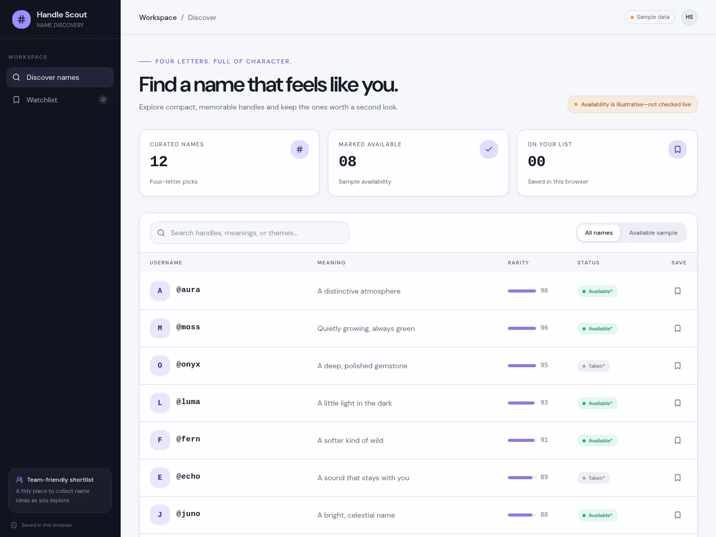 Discord Name Hunter