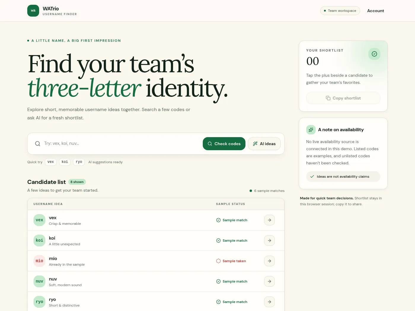 WATrio Username Finder