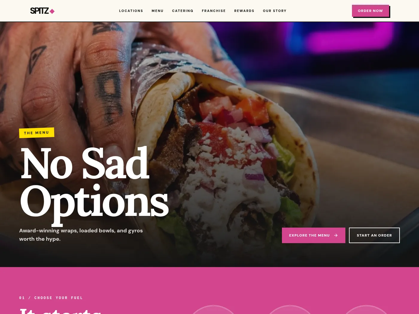 Spitz Menu Remake