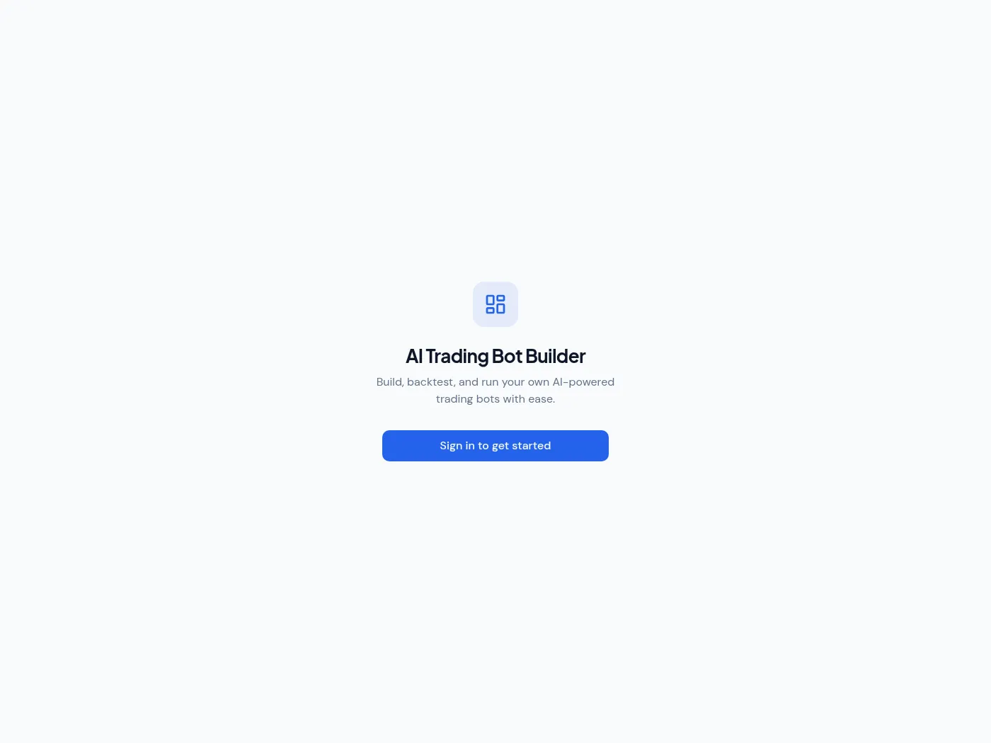 AI Trading Bot Builder