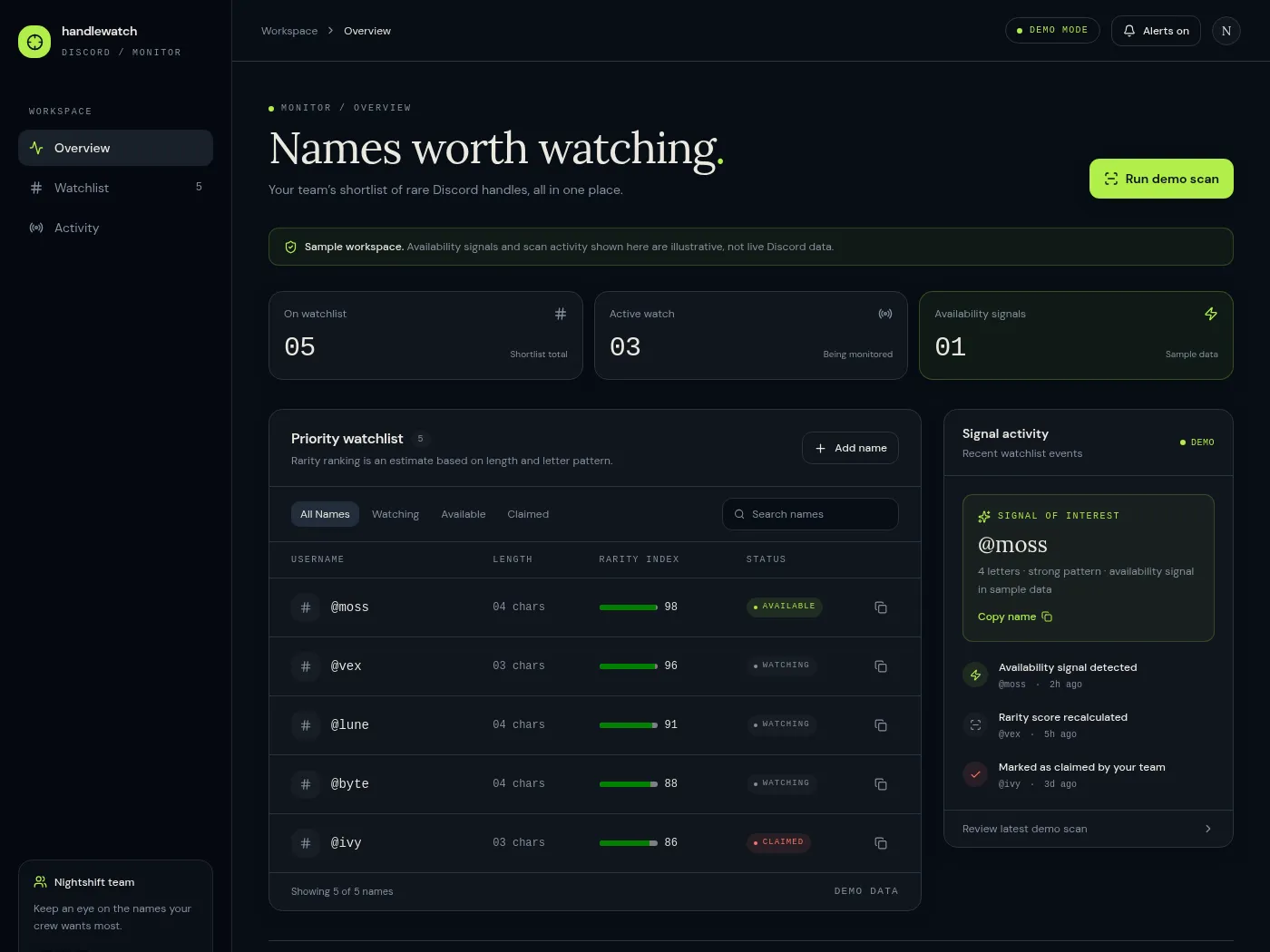 AI Discord Name Sniper