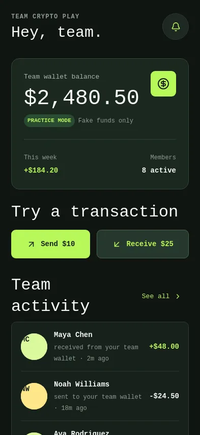 Team Crypto Play Wallet