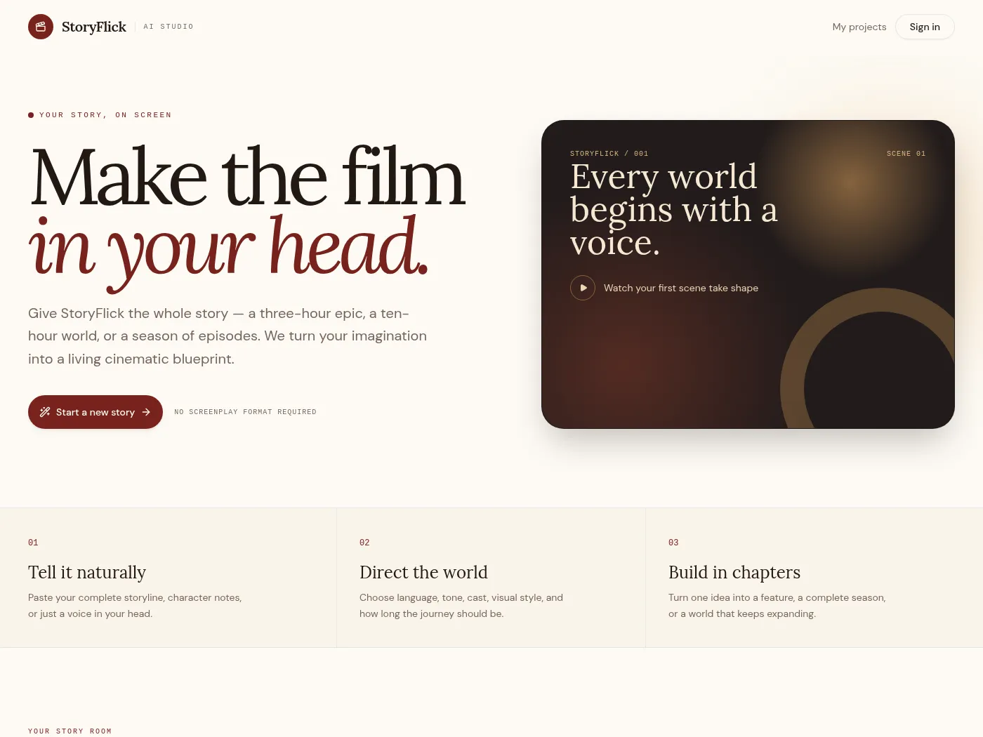StoryFlick AI Studio