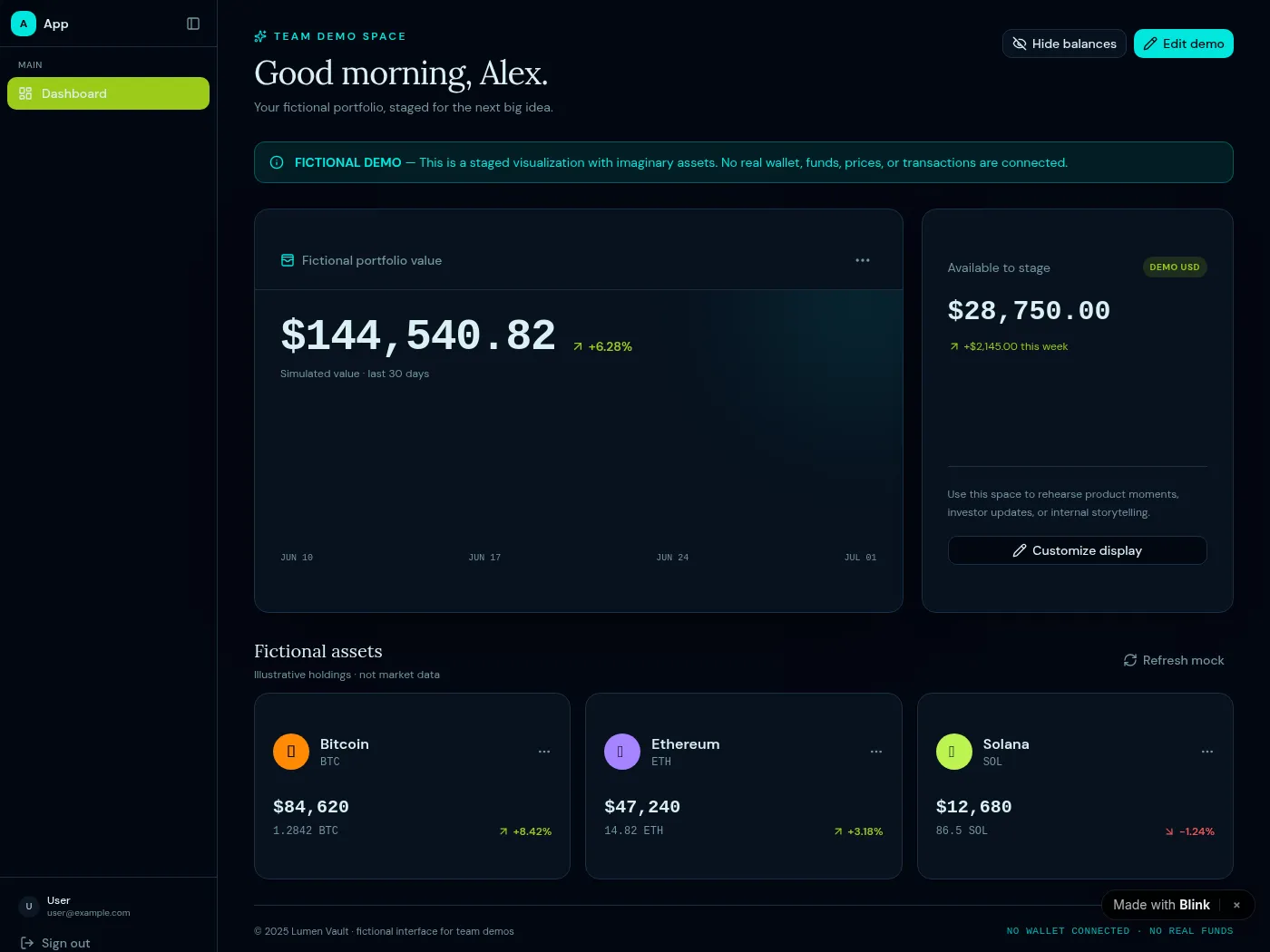 Mock Crypto Wallet