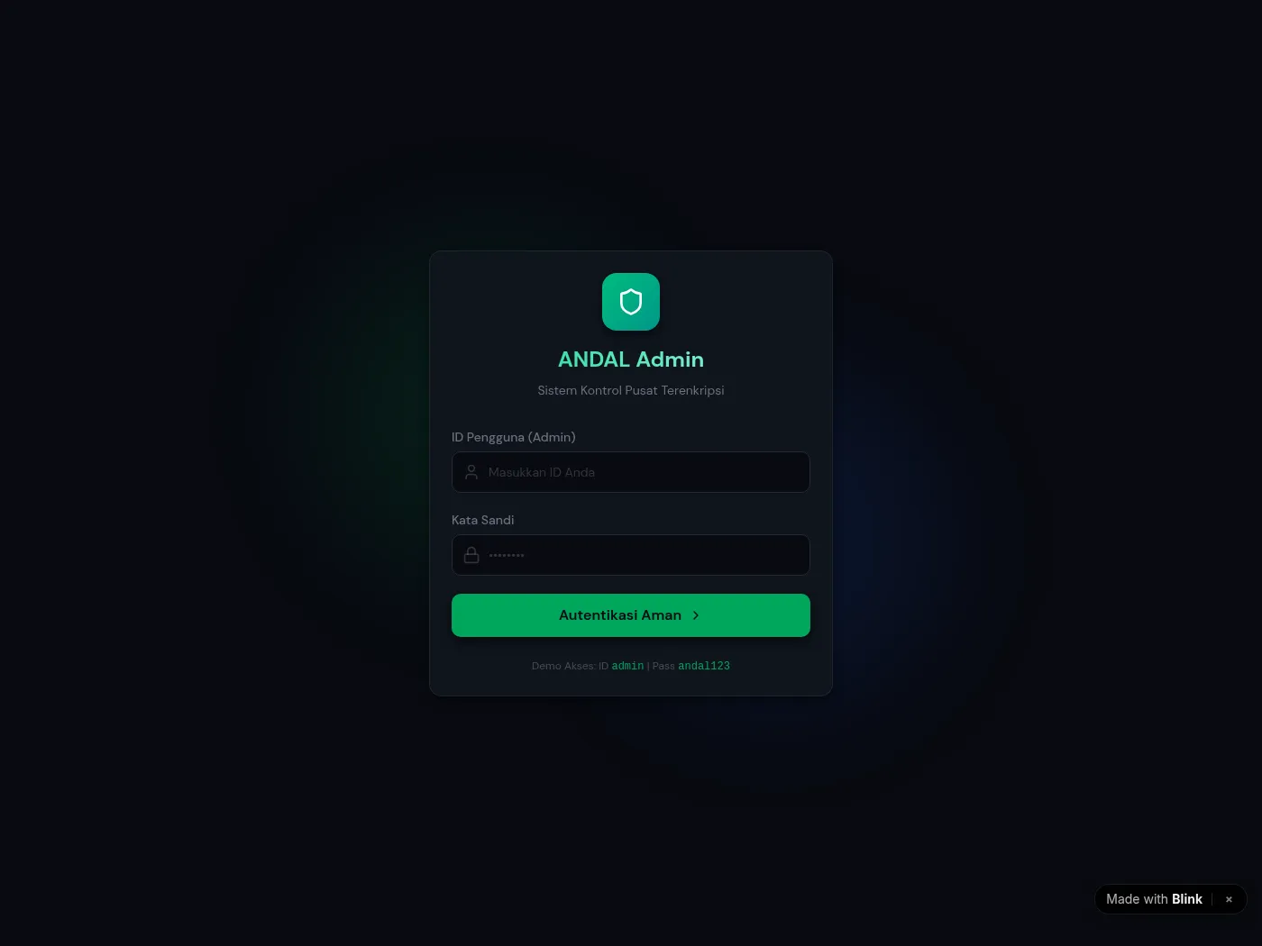 ANDAL Admin Center