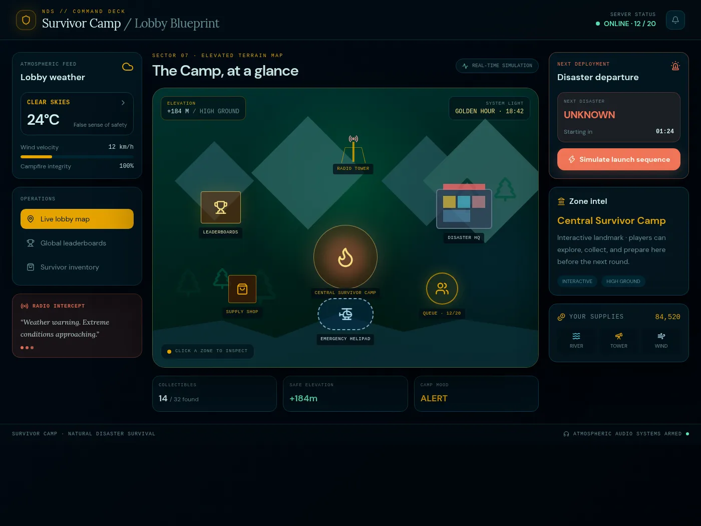 Disaster Survival Lobby Builder