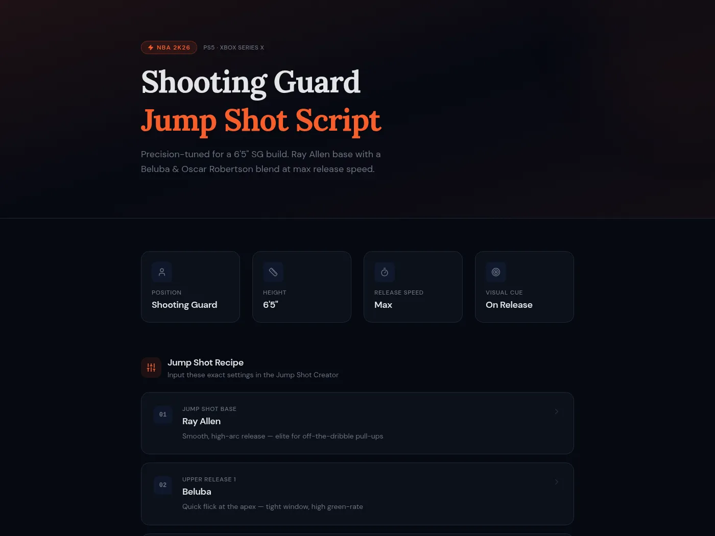 2K26 Shot Creator