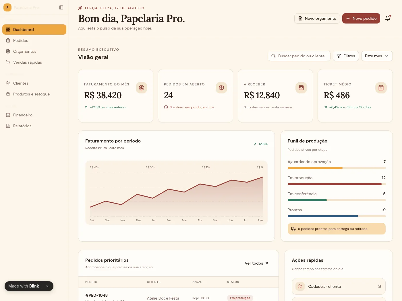 Papelaria ERP Pro