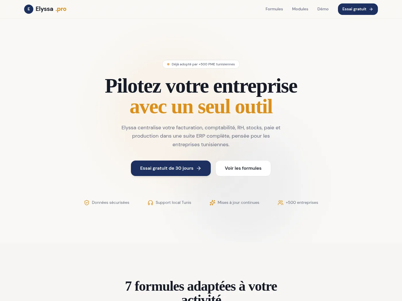 Elyssa SaaS Promo Site