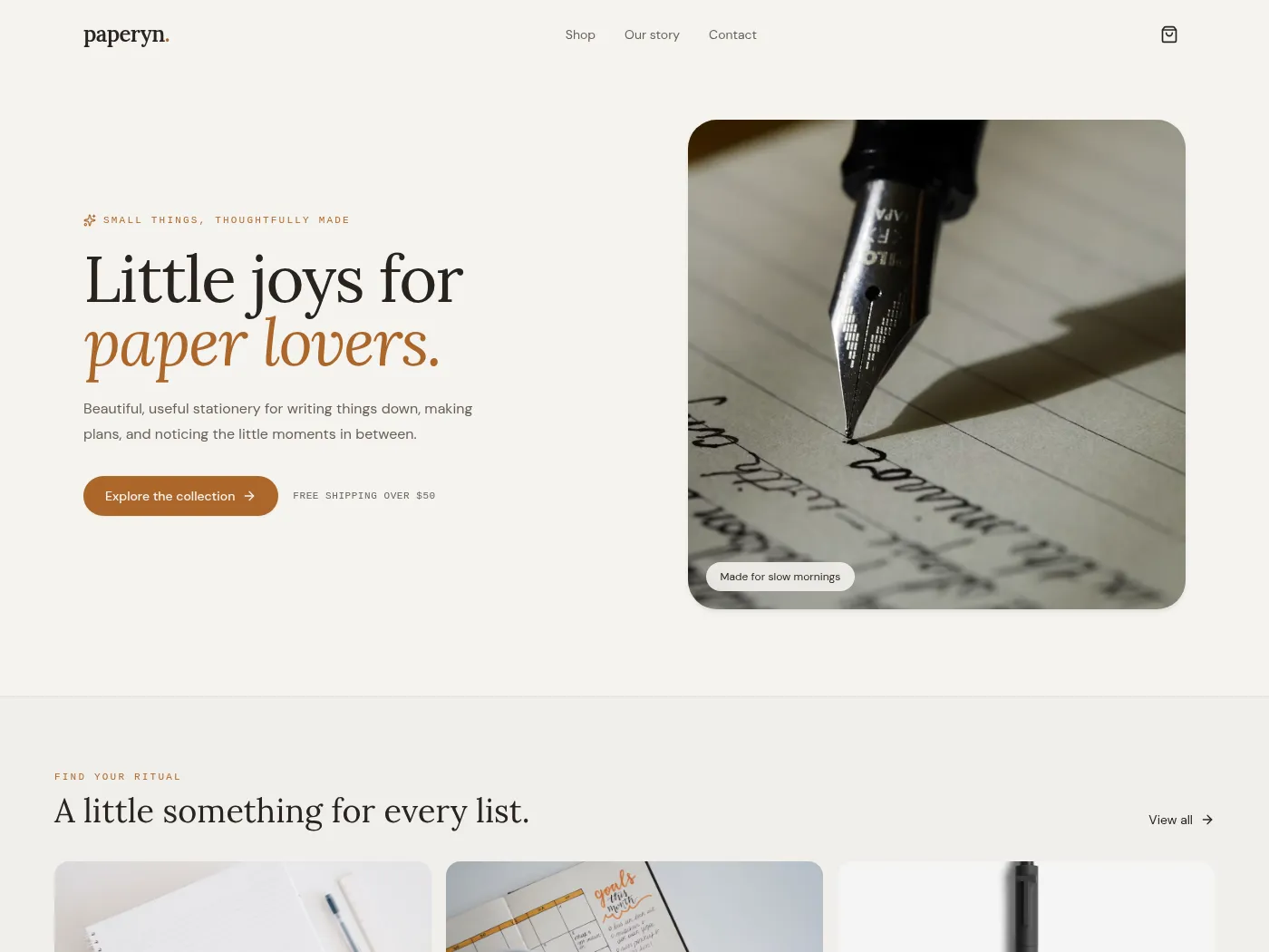 Paperyn Stationery Site