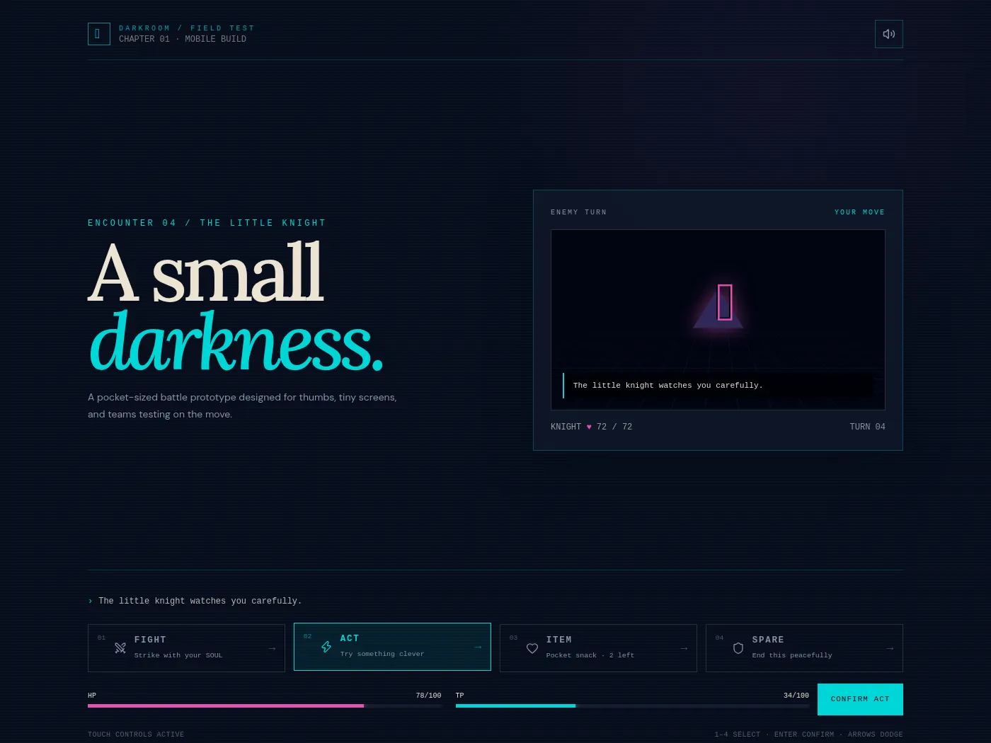 Deltarune Mobile Web Adaptation