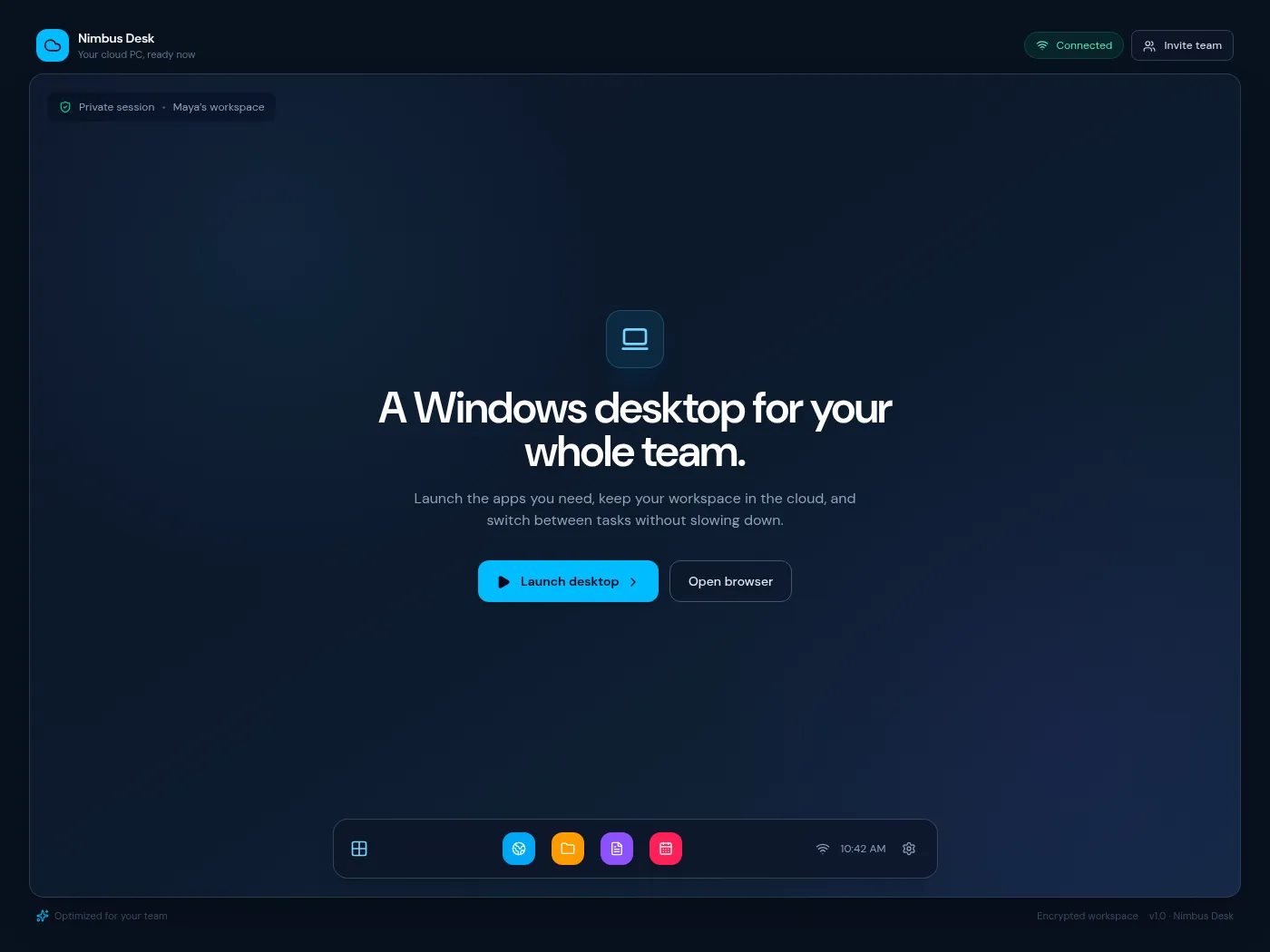 Win10 Cloud Desktop