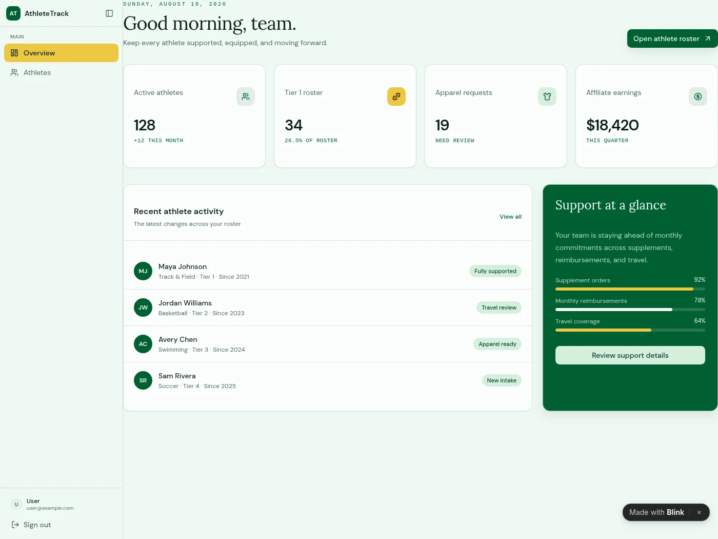 AthleteTrack Pro