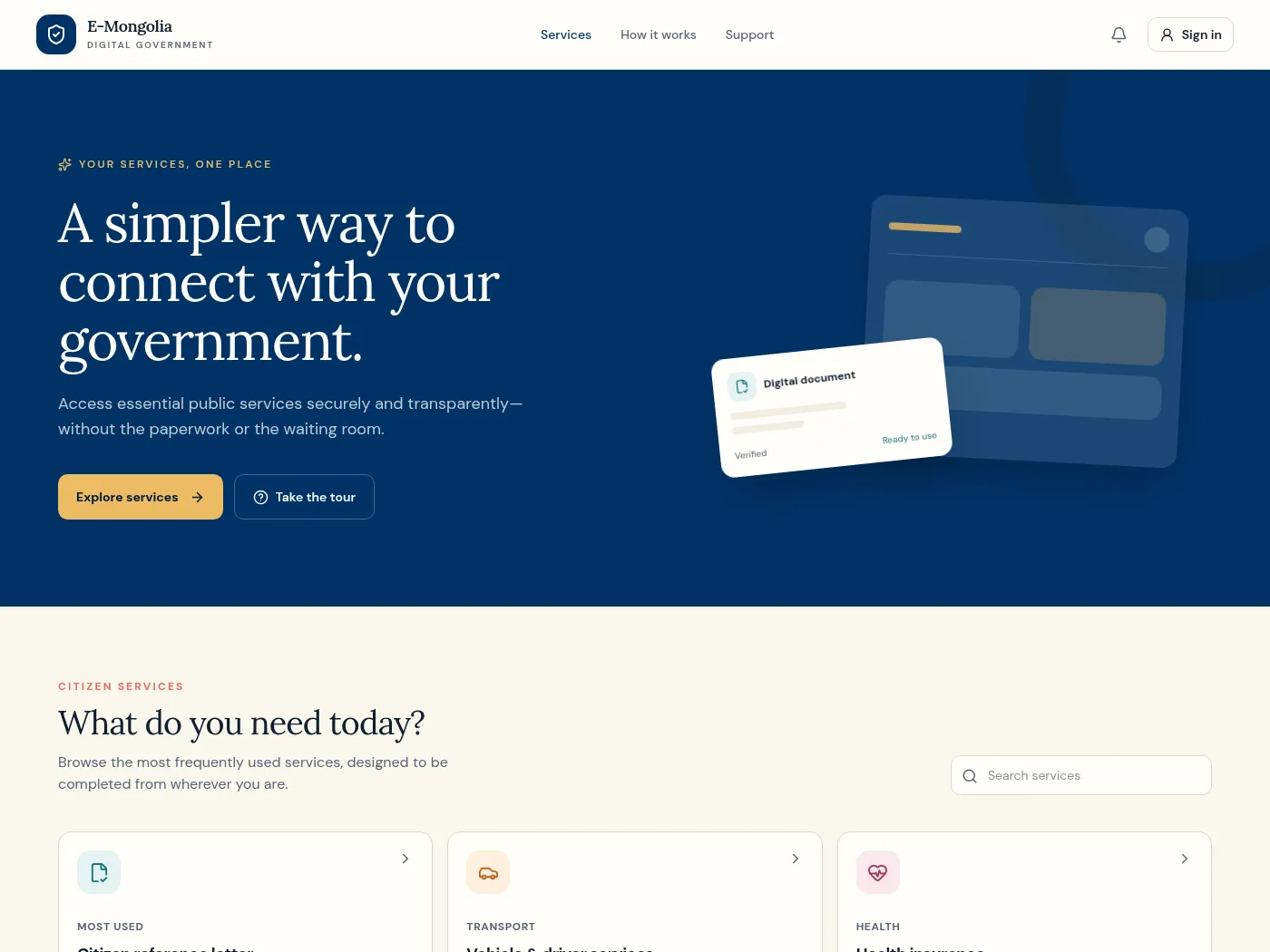 E-Government Platform Demo