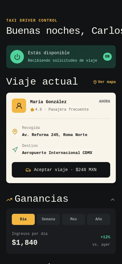 Taxi Driver Control