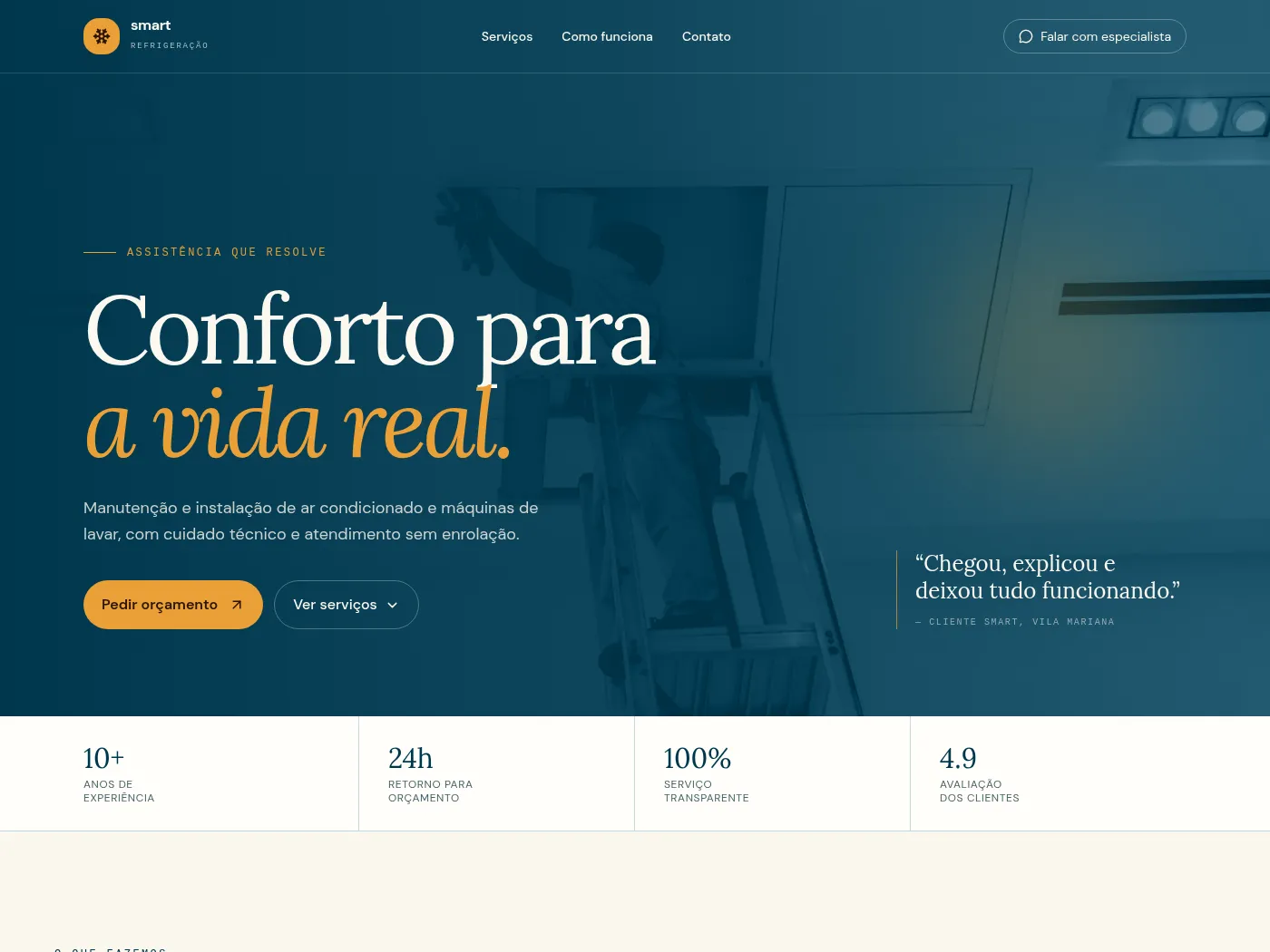 Smart Refrigeração Web