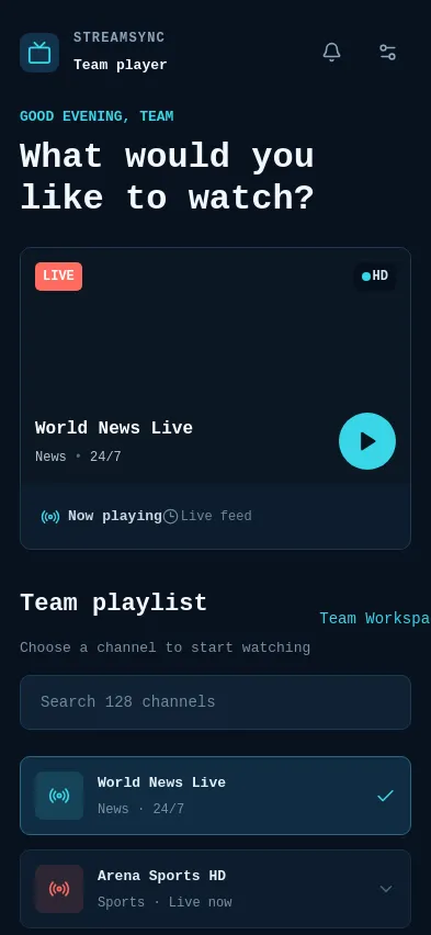 StreamSync IPTV Player