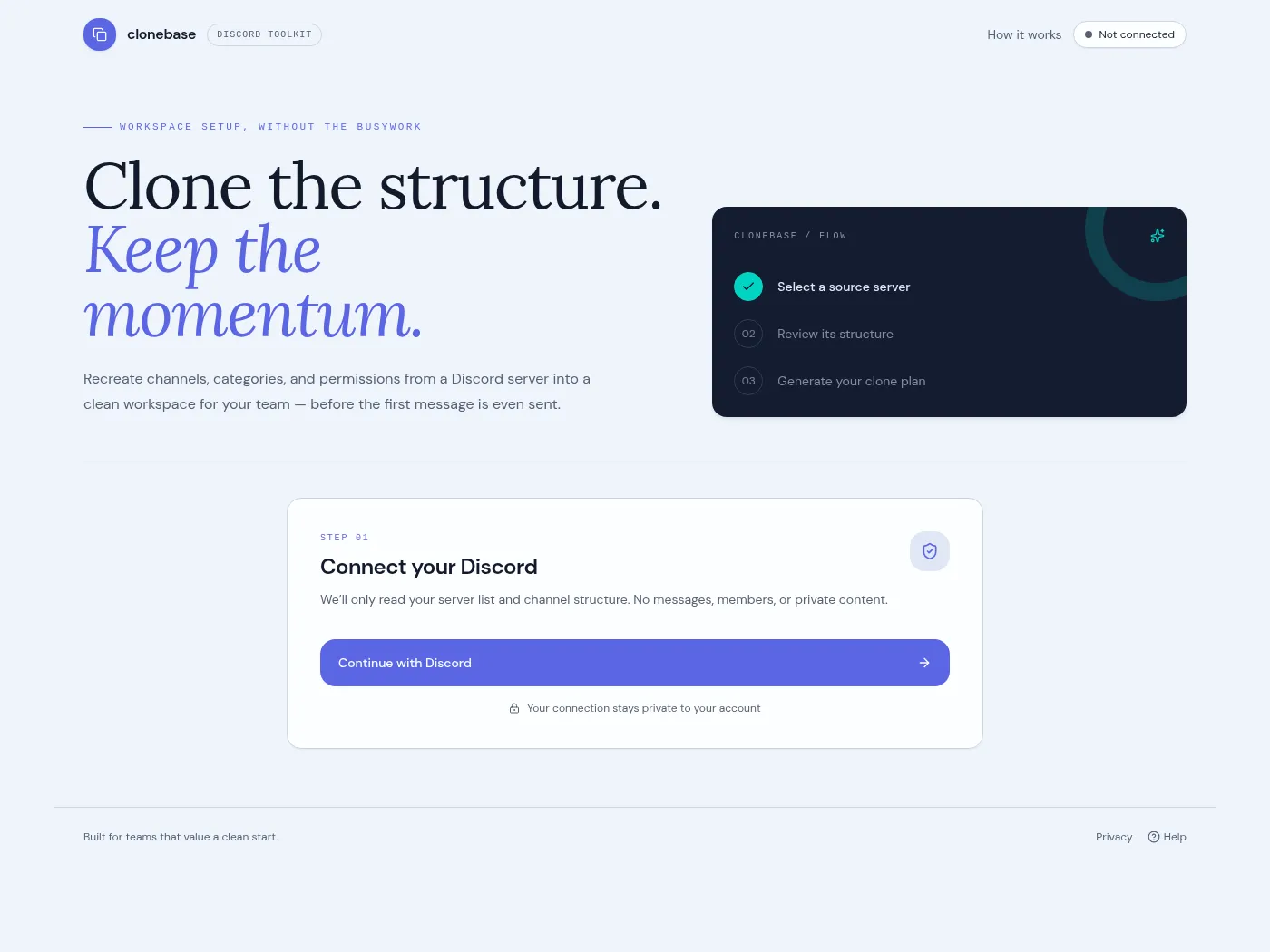 Discord Server Cloner